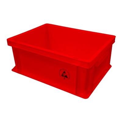 Red boxes and lids - ESD Center