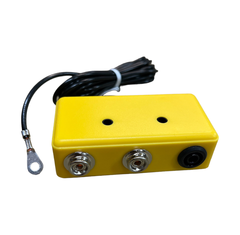 Earth connecting box, 2x10mm snap + banana plug - ESD Center