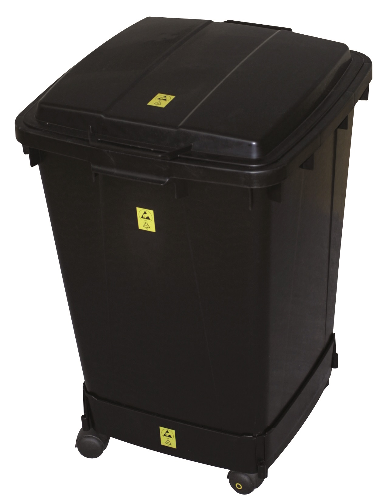 Wastebin 90 liter with lid and wheels - ESD Center
